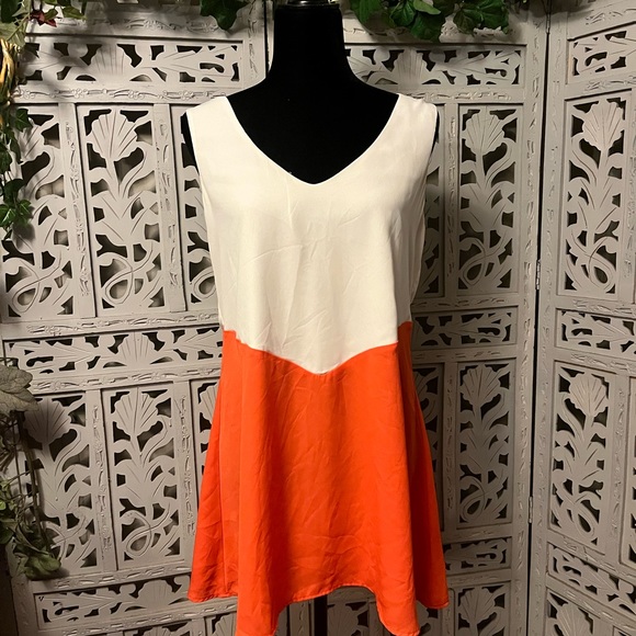 meraki | Tops | Meraki Chic Off White Orange Cute Combo Lightweight ...